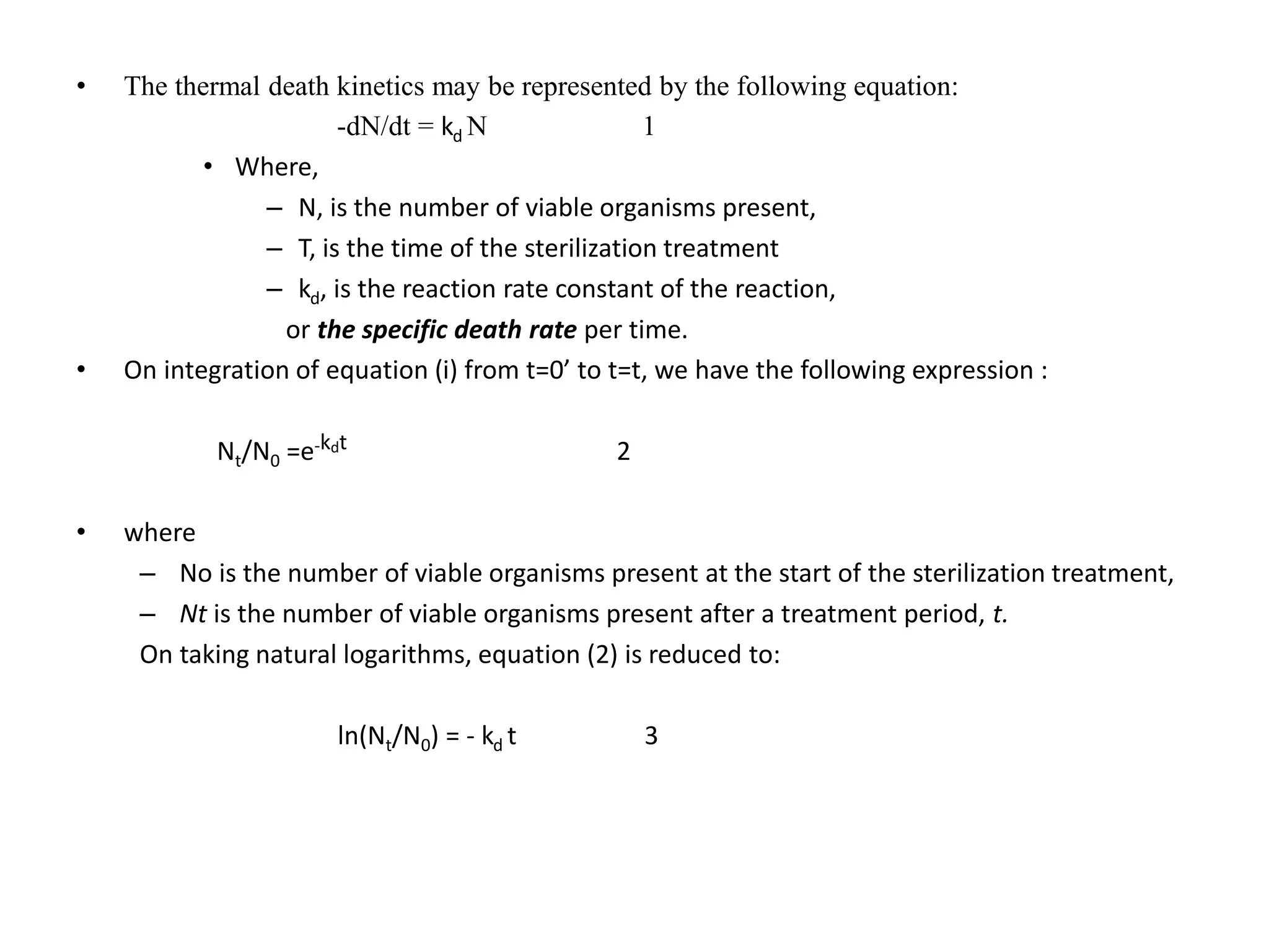 Thermal Death Kinetics and various Isotherms | PPTX