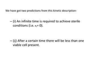 Thermal Death Kinetics and various Isotherms | PPTX