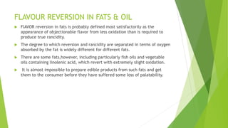 Thermal decomposition of fats & oil | PPTX