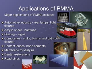 Thermal Degradation of PMMA | PPT
