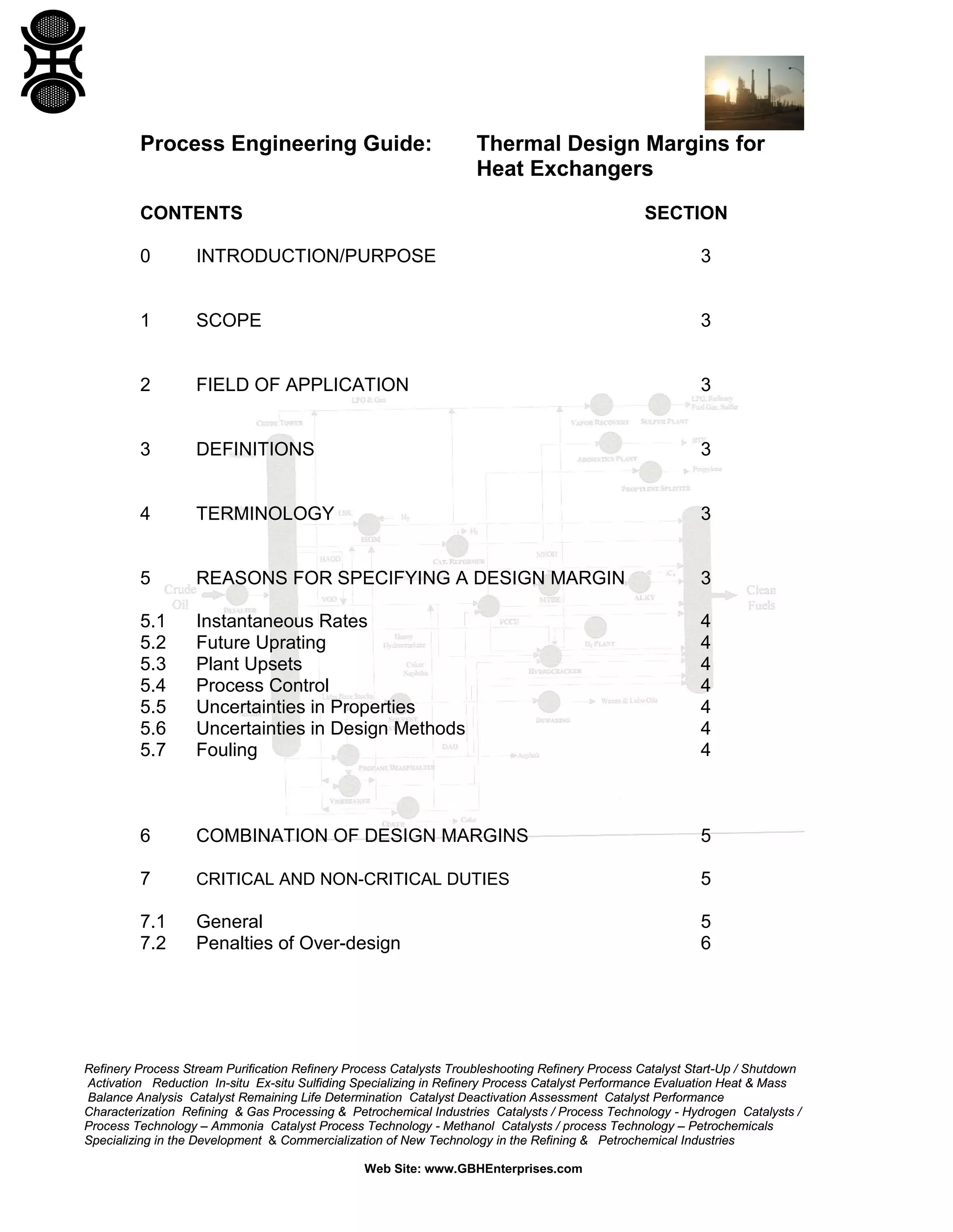 Thermal Design Margins for Heat Exchangers | PDF
