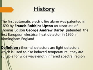 Thermal detector & its type | PPTX