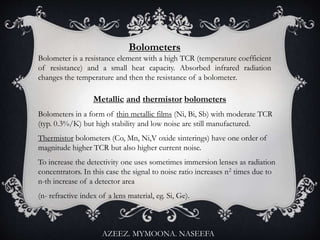 Thermal detectors | PPTX