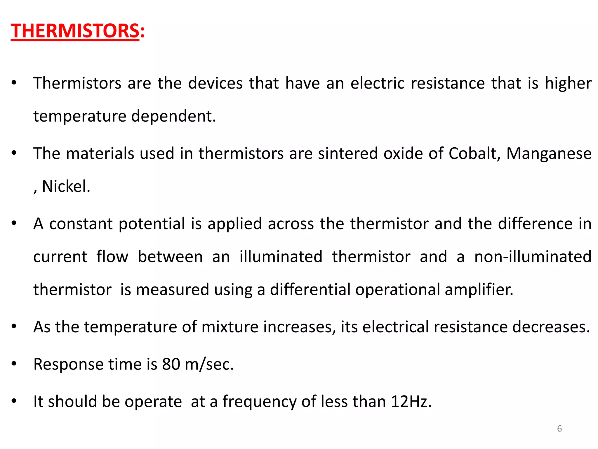 Thermal detectors of ir | PPTX