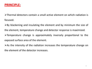 Thermal detectors of ir | PPTX