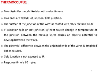 Thermal detectors of ir | PPTX