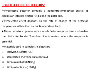 Thermal detectors of ir | PPTX