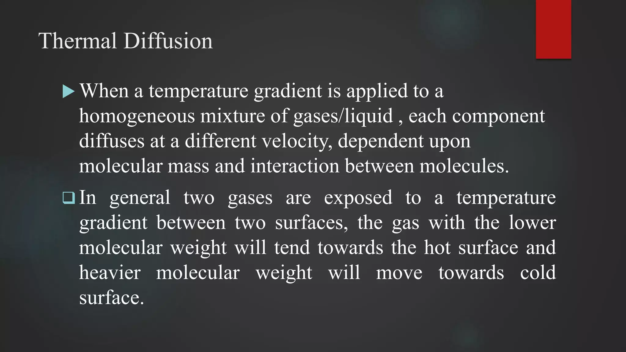 Thermal diffusion | PPTX