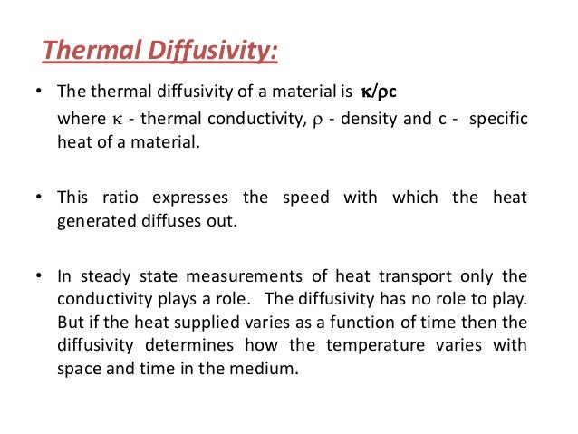 Thermal Diffusivity