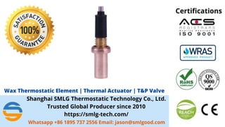 Thermal element valve sanitary medical wax actuator factory | PPTX