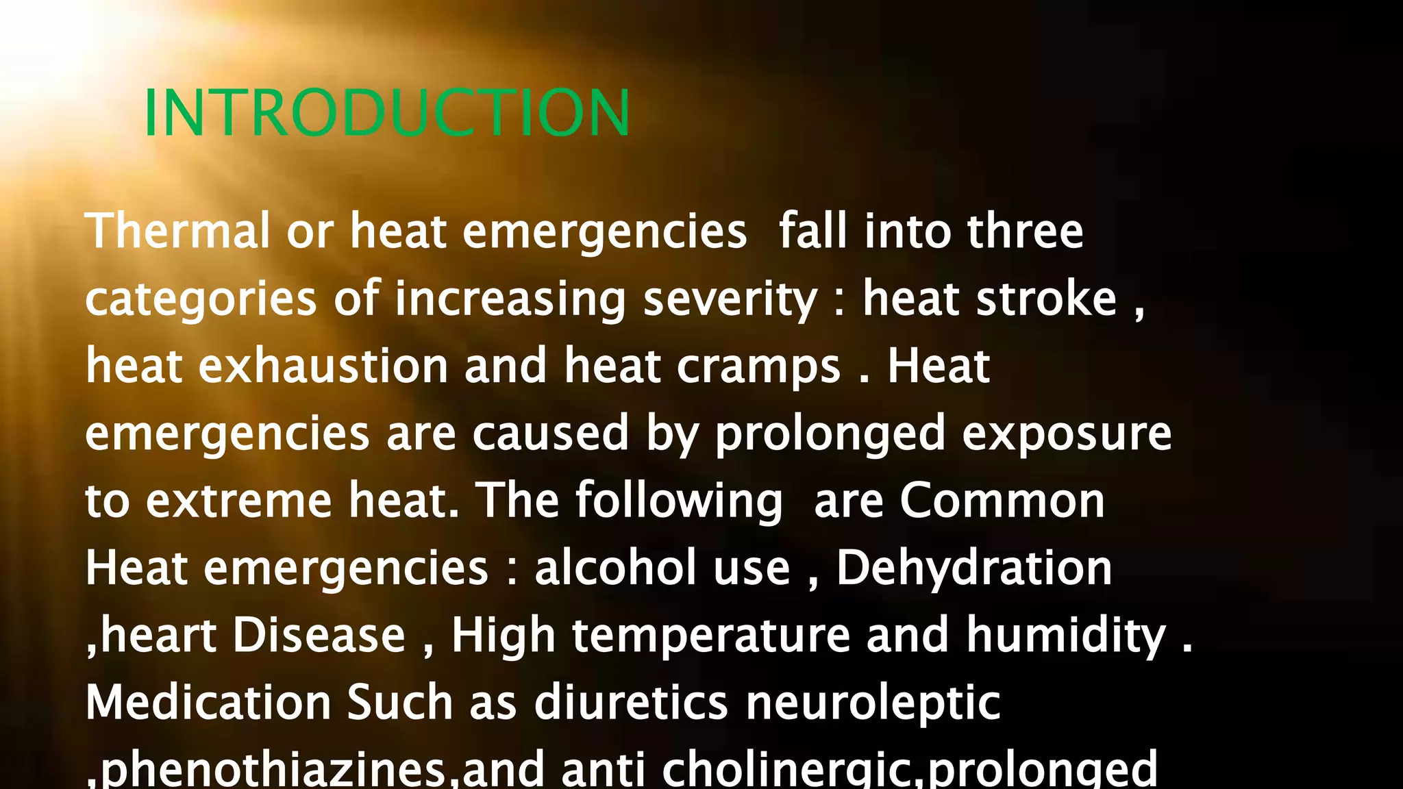 Thermal emergency med surg ppt | PPTX
