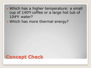 Thermal Energy | PPTX