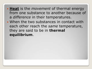 Thermal Energy | PPTX