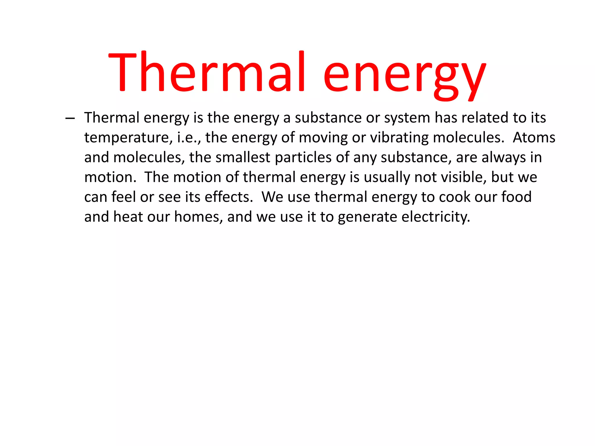 Thermal energy | PPT
