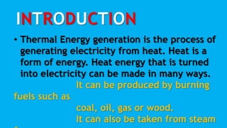 Thermal Energy Generation in Sri Lanka | PPTX