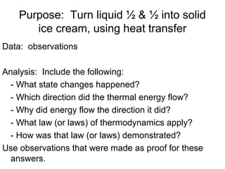 Thermal energy agenda and bellwork | PPT