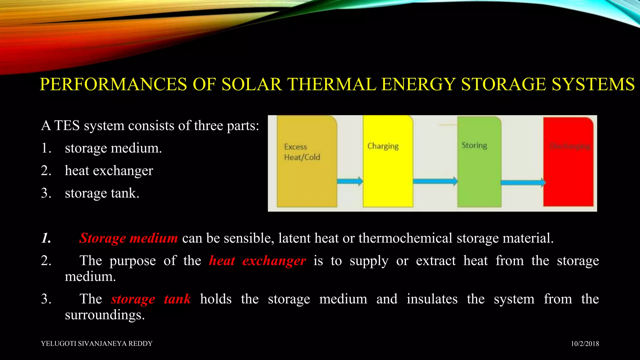 Thermal energy storage materials and systems for solar energy ...