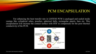 Thermal energy storage materials and systems for solar energy ...