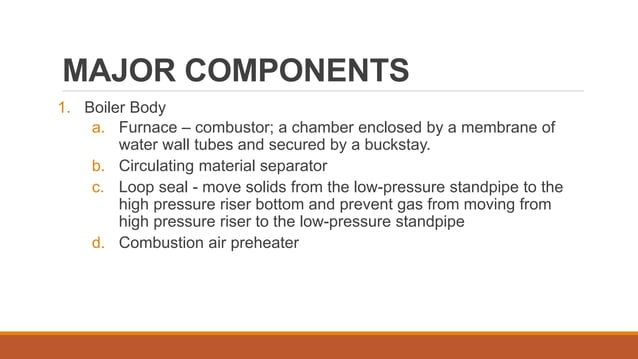 Thermal Engineering - Major Components of a CFB Boiler.pptx