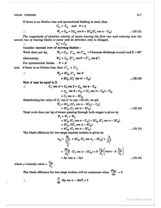 Thermal engineering by rk rajput chapter 19 | PDF