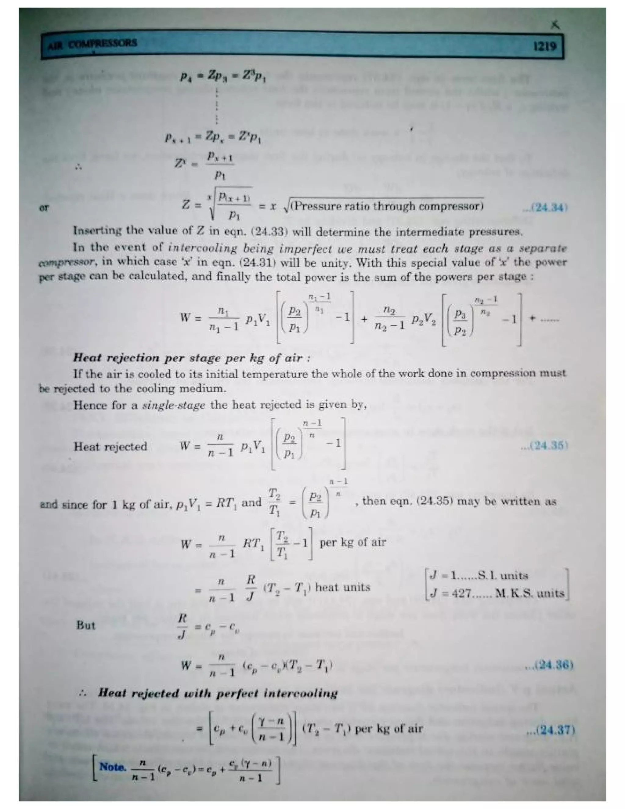 Thermal engineering by rk rajput chapter 24 | PDF