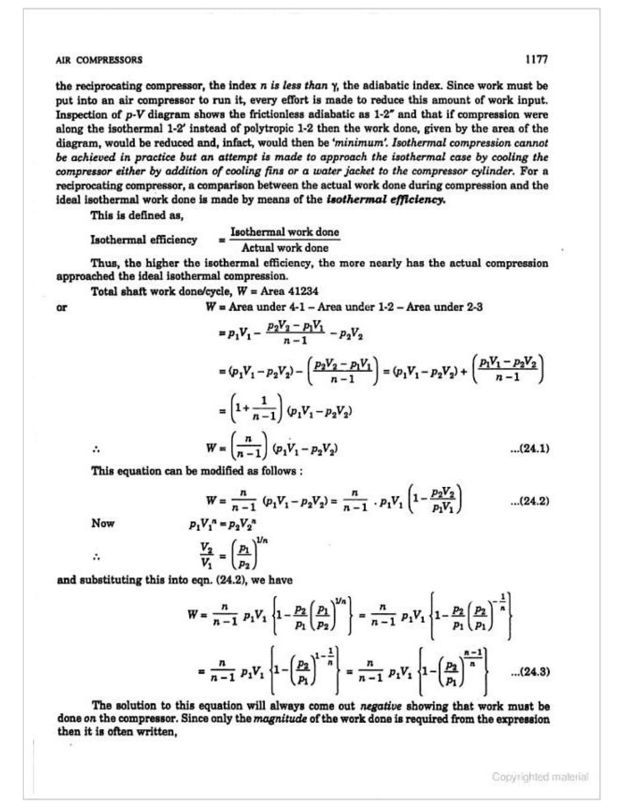 Thermal engineering by rk rajput chapter 24 | PDF