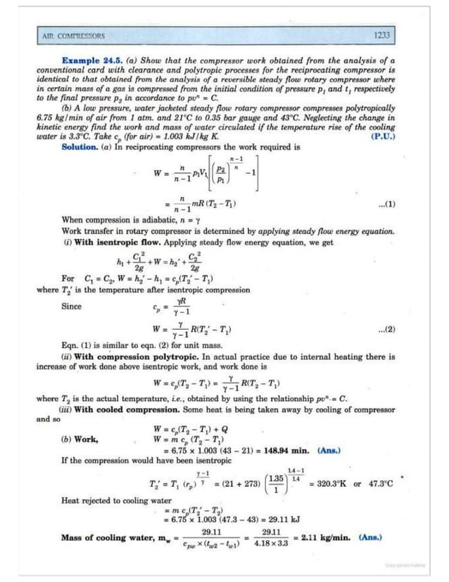 Thermal engineering by rk rajput chapter 24 | PDF