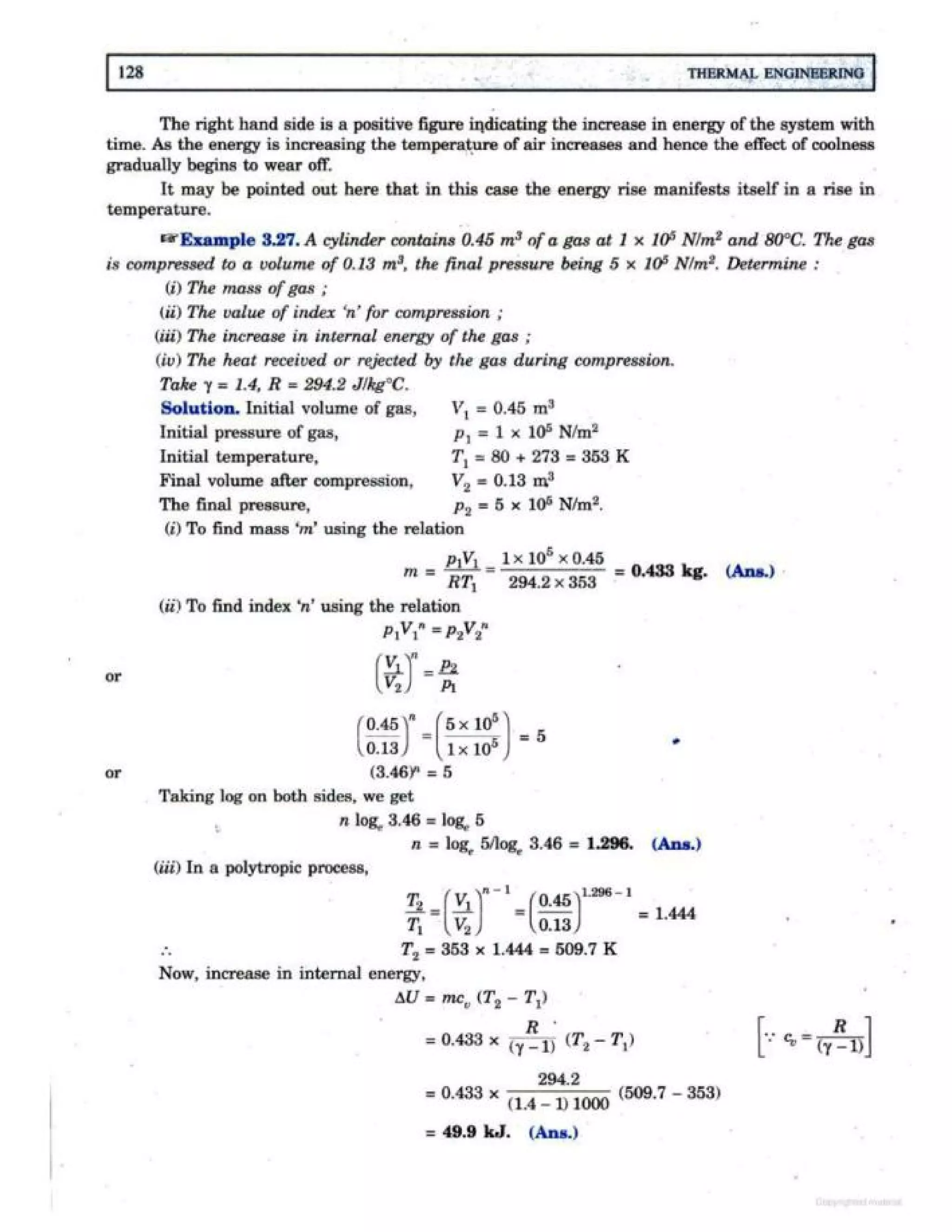 Thermal engineering by rk rajput chapter 3 | PDF