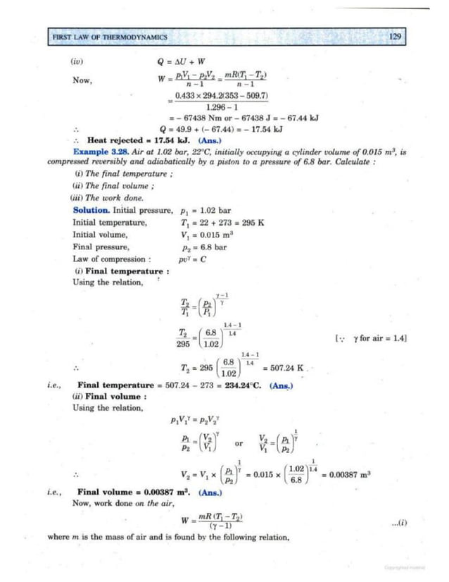 Thermal engineering by rk rajput chapter 3 | PDF