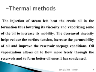 thermal enhanced oil recovery power point | PPT