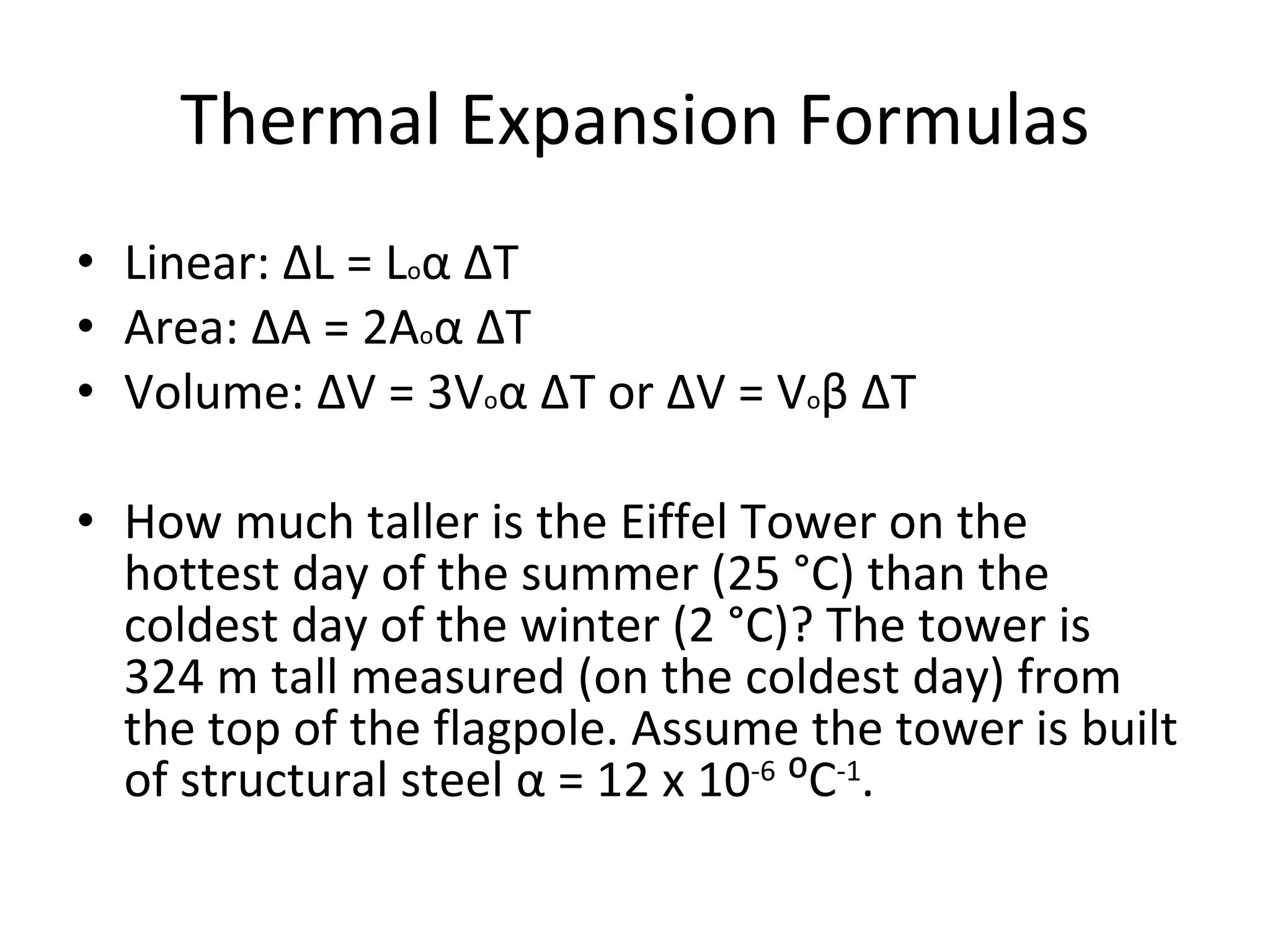 Thermal expansion | PPT