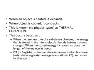 Thermal expansion | PPT