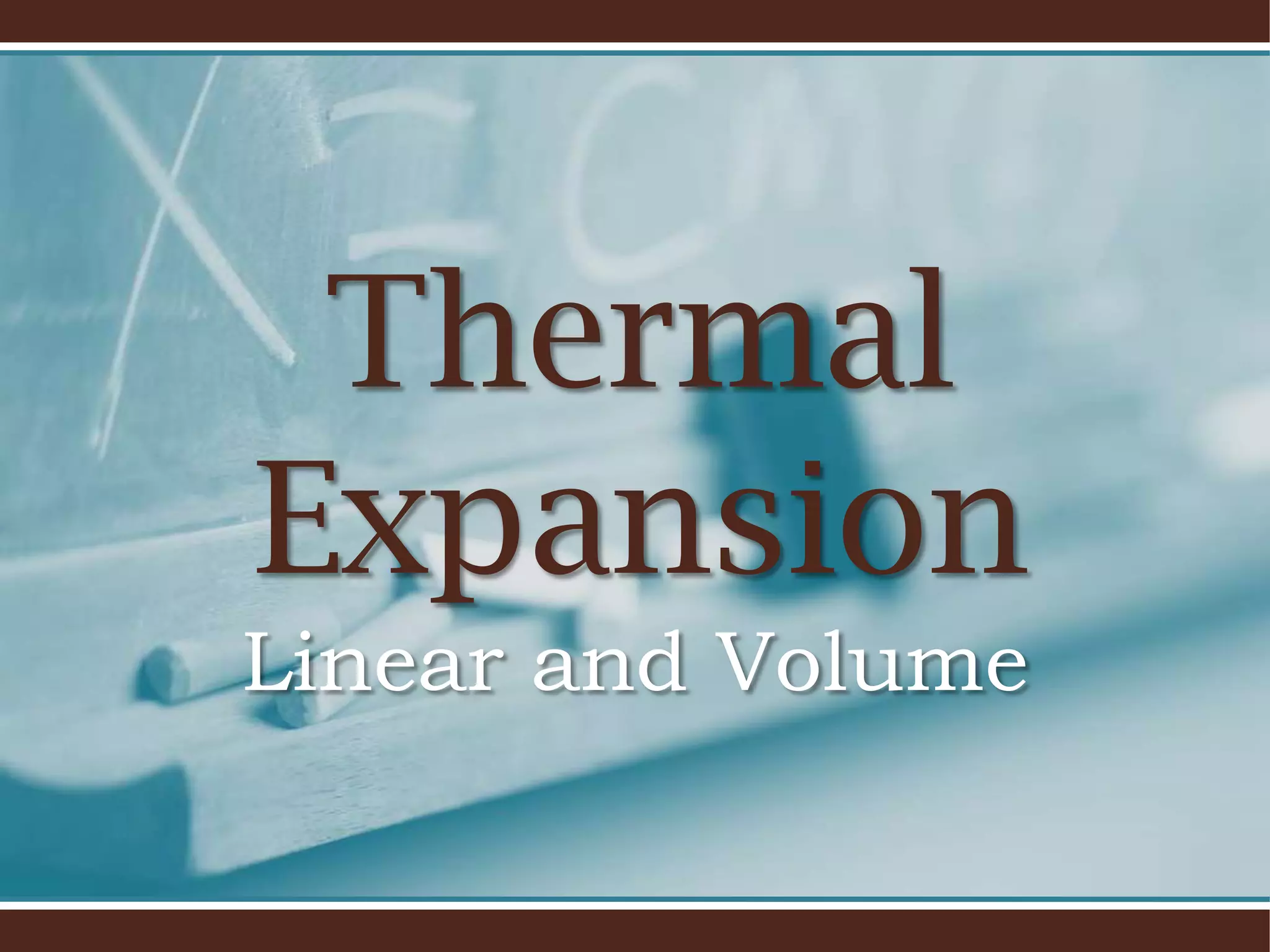 Thermal expansion | PPT