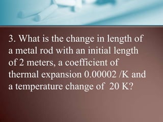 Thermal expansion | PPT