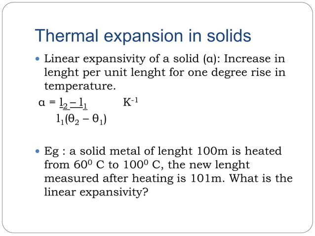 Thermalexpansion | PPTX