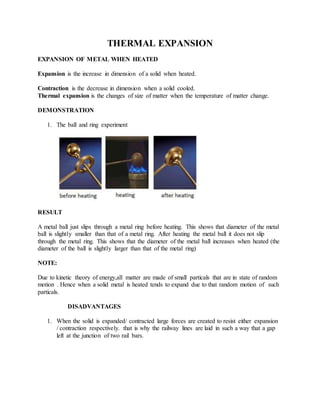 Thermal expansion | DOCX