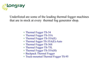 Thermal fogging technology | PPT