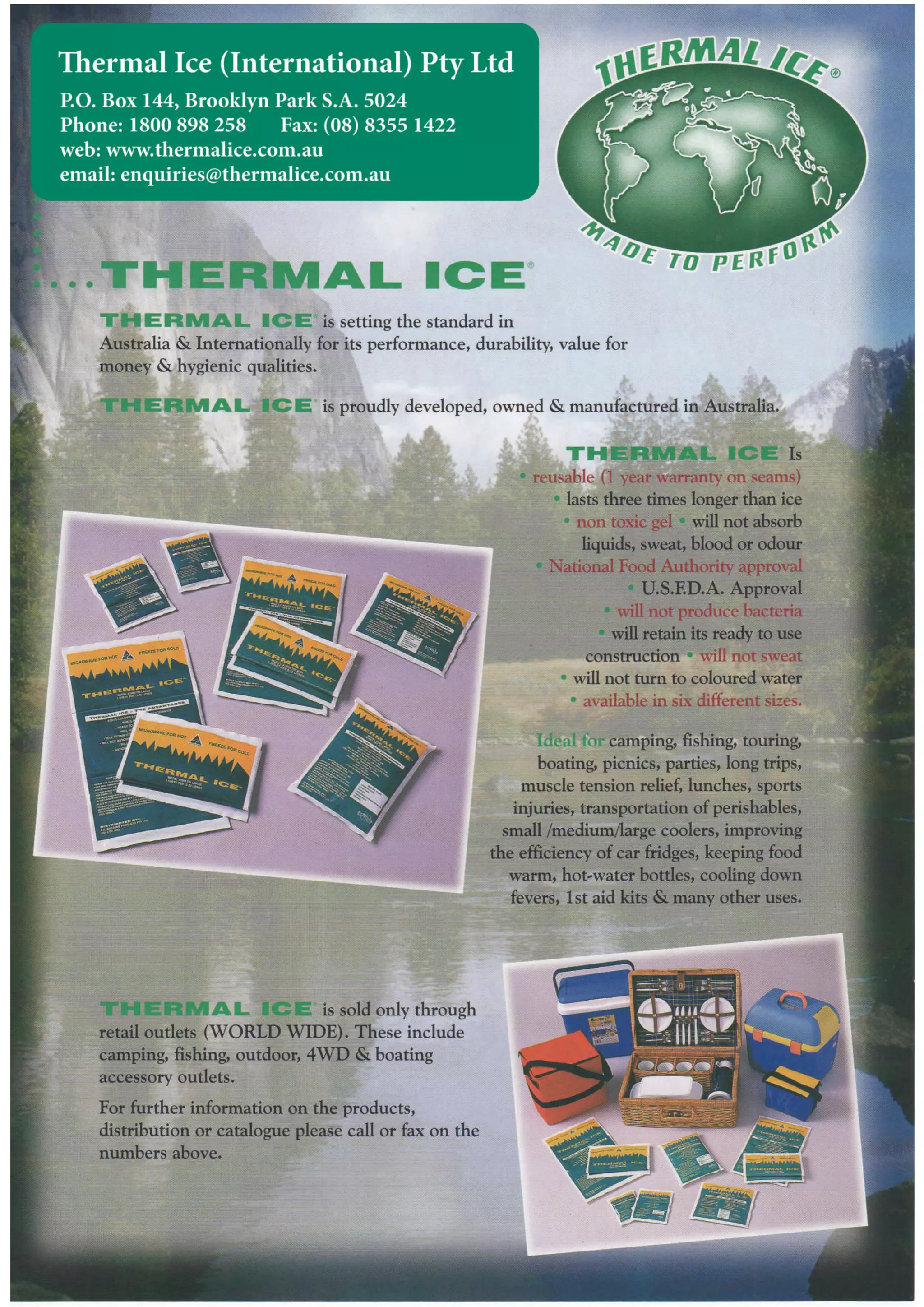 Thermal ice reusable hot & cold gel packs flyer | PDF