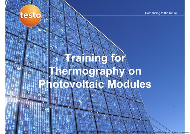 Thermal imagers-Thermography on Photovoltaic Modules | PPT