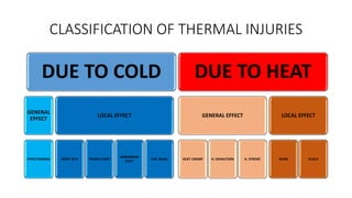 THERMAL INJURIES.pptx | Injuries | Diseases and Conditions