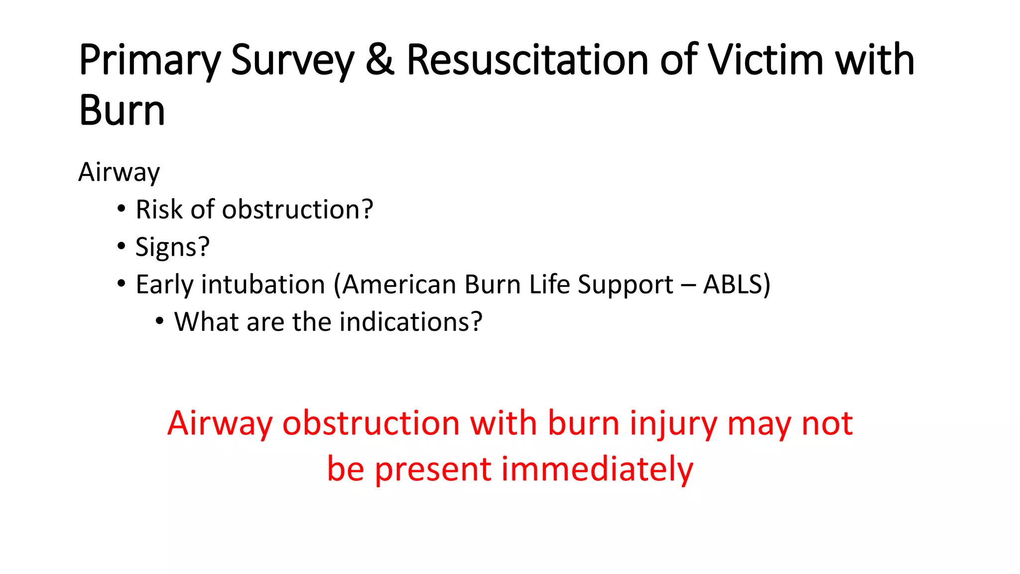 Thermal injury, ATLS 10th edition | PPTX