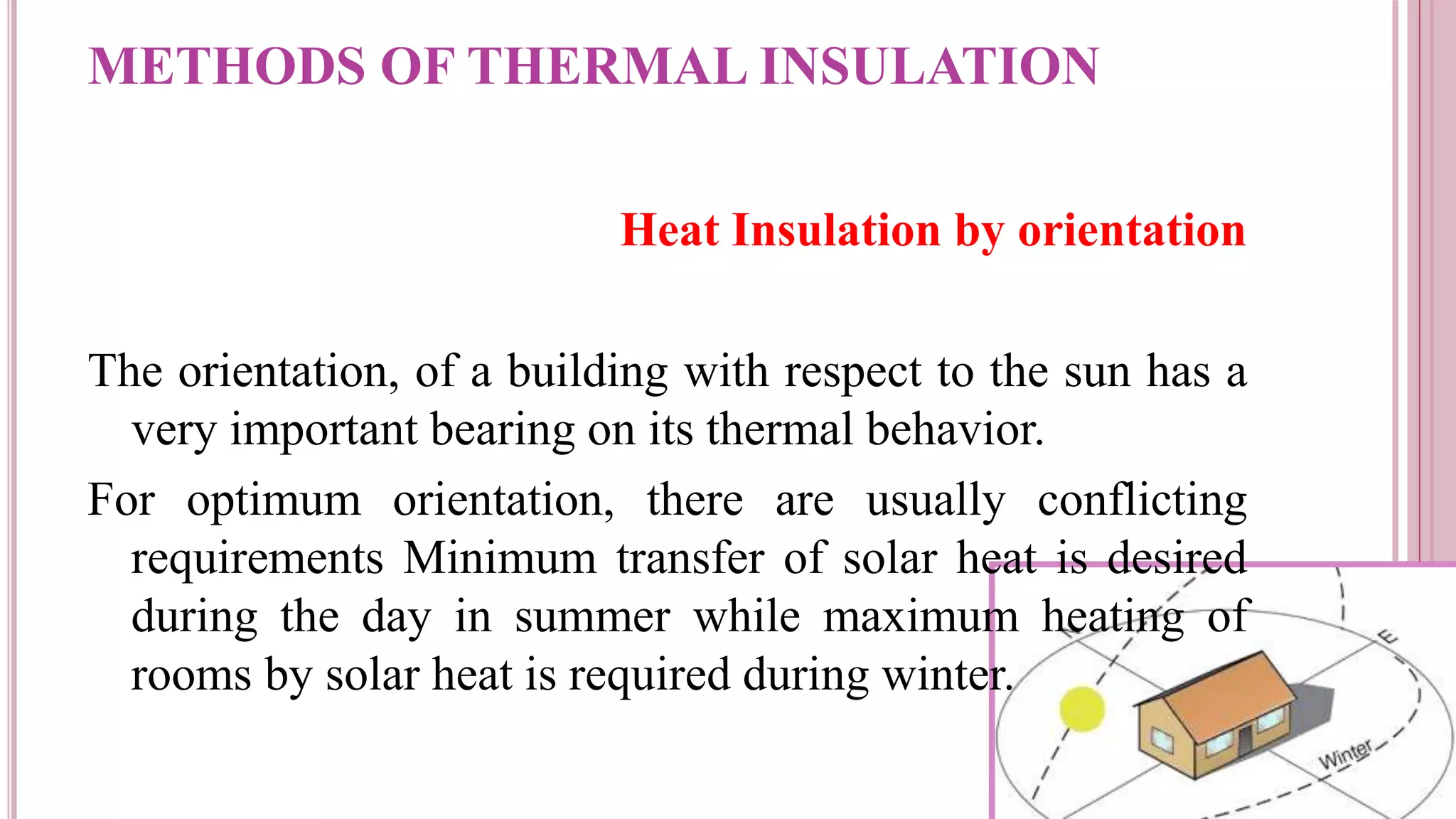 Thermal insulation of building | PPTX