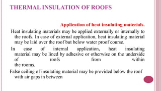 Thermal insulation of building | PPTX