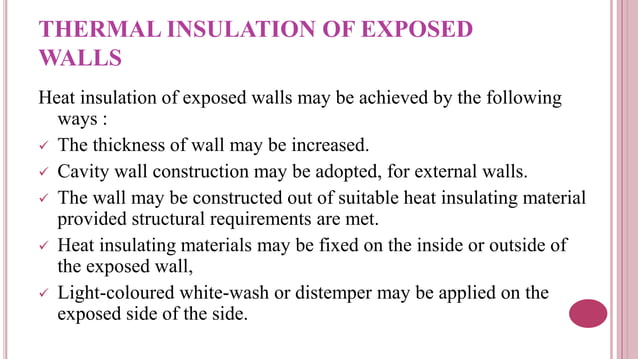 Thermal insulation of building | PPTX