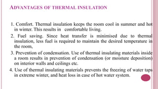 Thermal insulation of building | PPTX