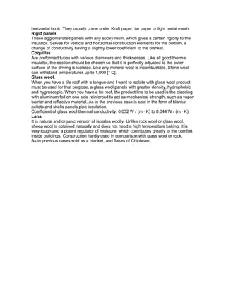 Thermal insulation materials 3 | DOCX