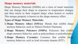 Thermally stimulated materials for understanding behaver of materials ...