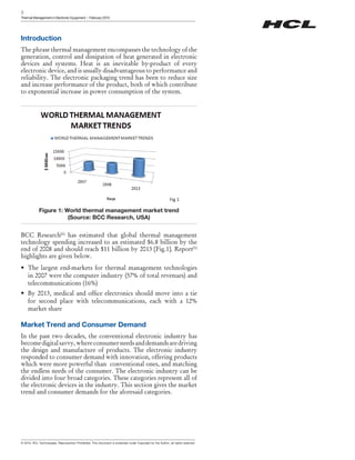 HCLT Whitepaper: Thermal Management in Electronic Equipment | PDF