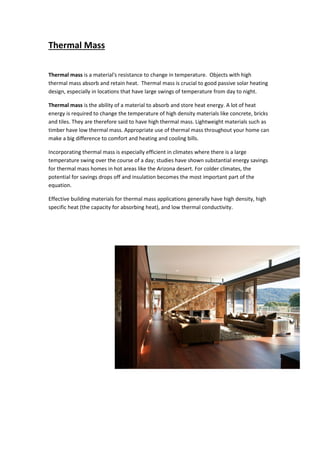 Thermal mass | PDF