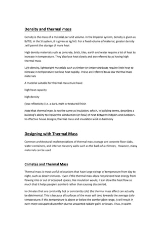 Thermal mass | PDF